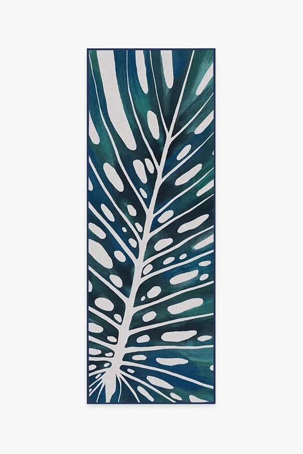 Outdoor Panama Teal Blue Rug | Ruggable