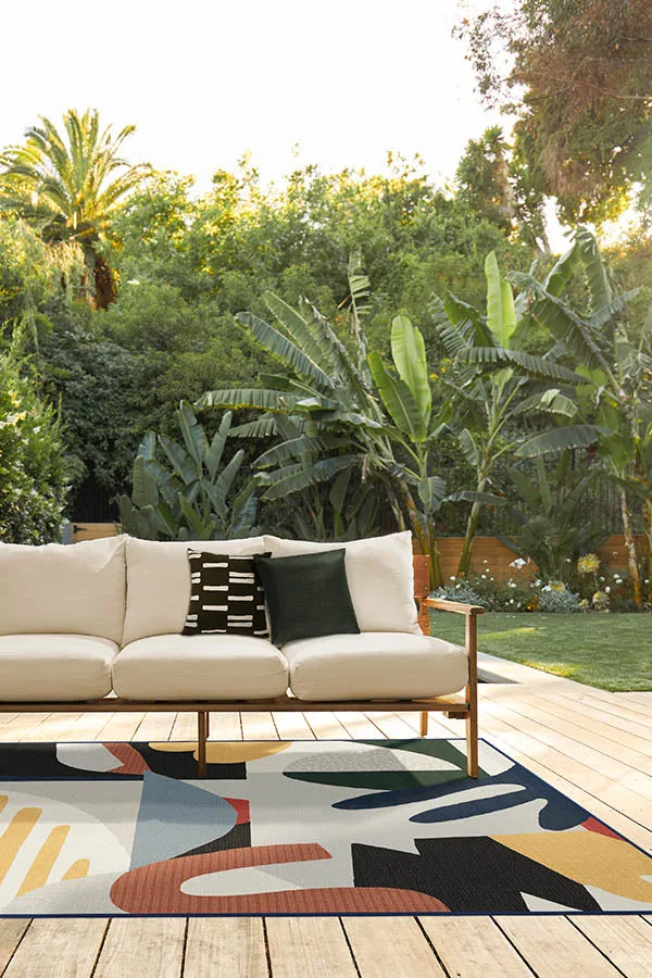 Outdoor Medley Multicolor Rug | Ruggable