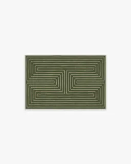 Jonathan Adler Labyrinth Fern Green Rug | Ruggable
