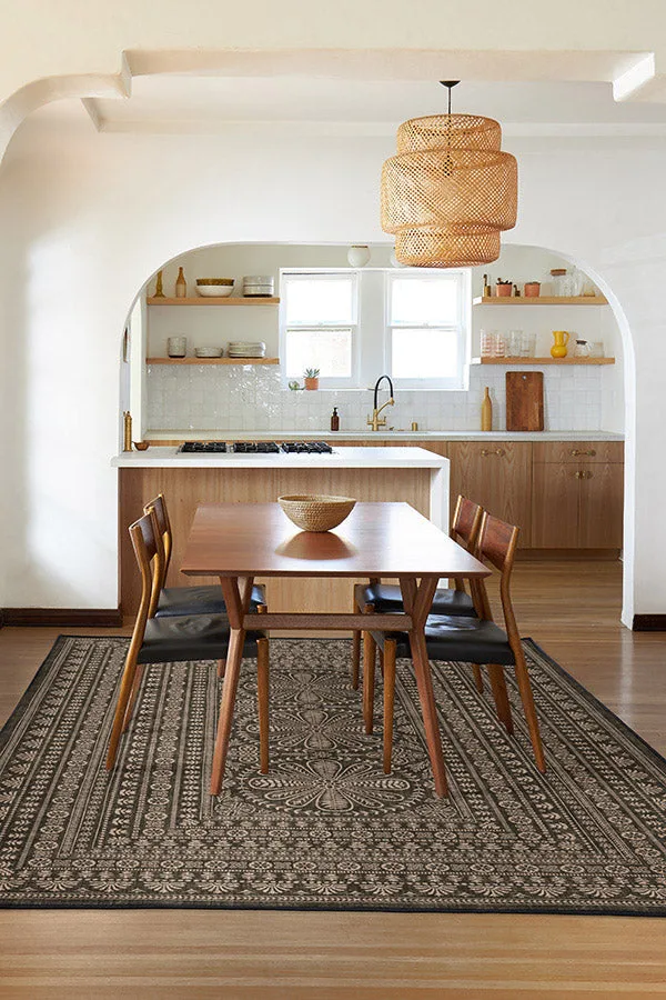 Maia Soft Black Re-Jute Rug | Ruggable