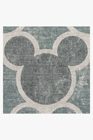 Mickey Trellis Slate Tufted Rug | Ruggable