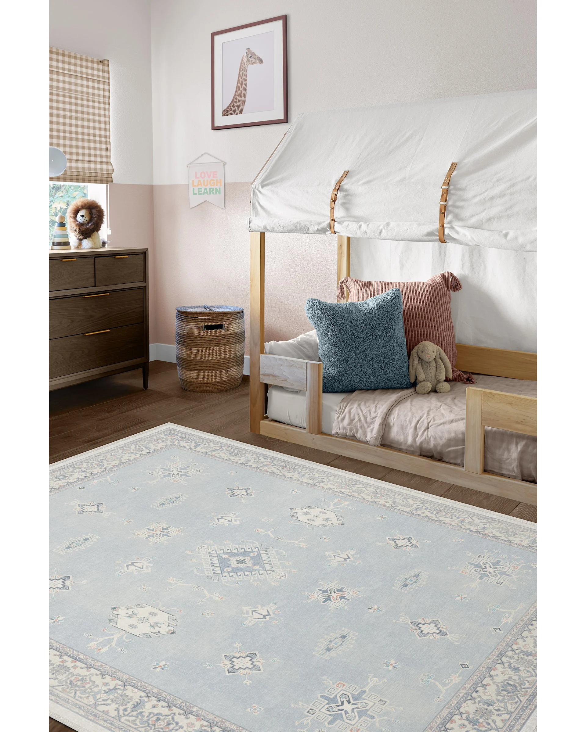 Verena Soft Blue Rug | Ruggable