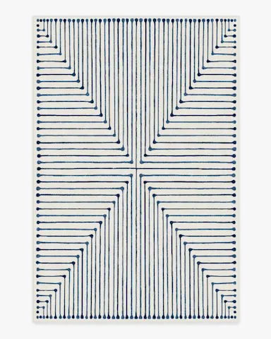 Jonathan Adler Inkdrop Slate Blue Rug | Ruggable