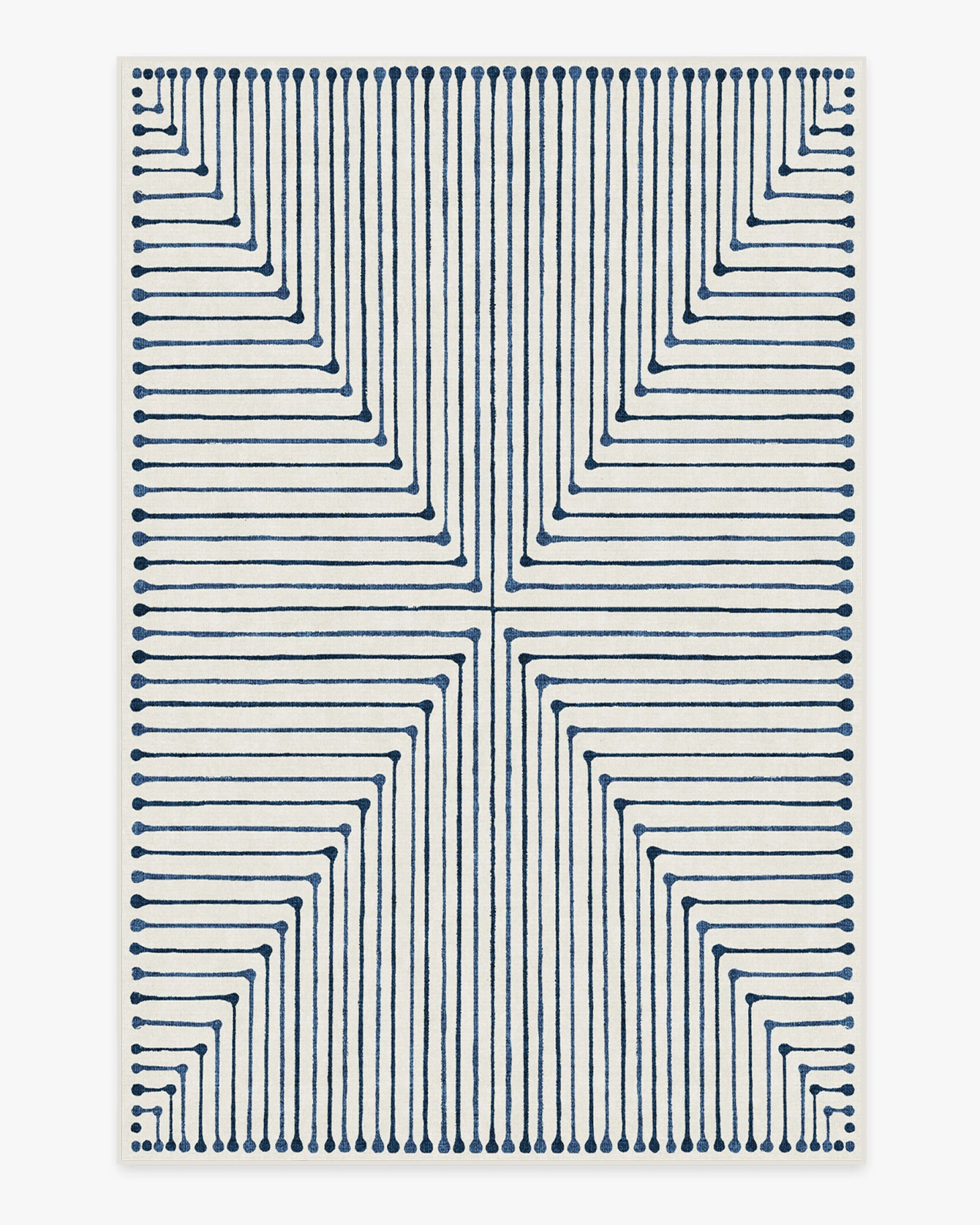 Jonathan Adler Inkdrop Slate Blue Rug | Ruggable