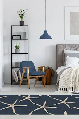 Starfish Navy Rug | Ruggable