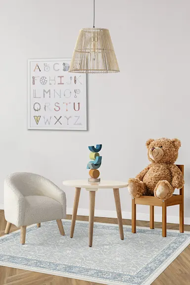 Celestine Soft Blue Rug | Ruggable