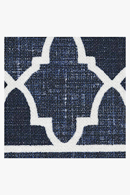 Outdoor Varia Trellis Royal Blue Rug