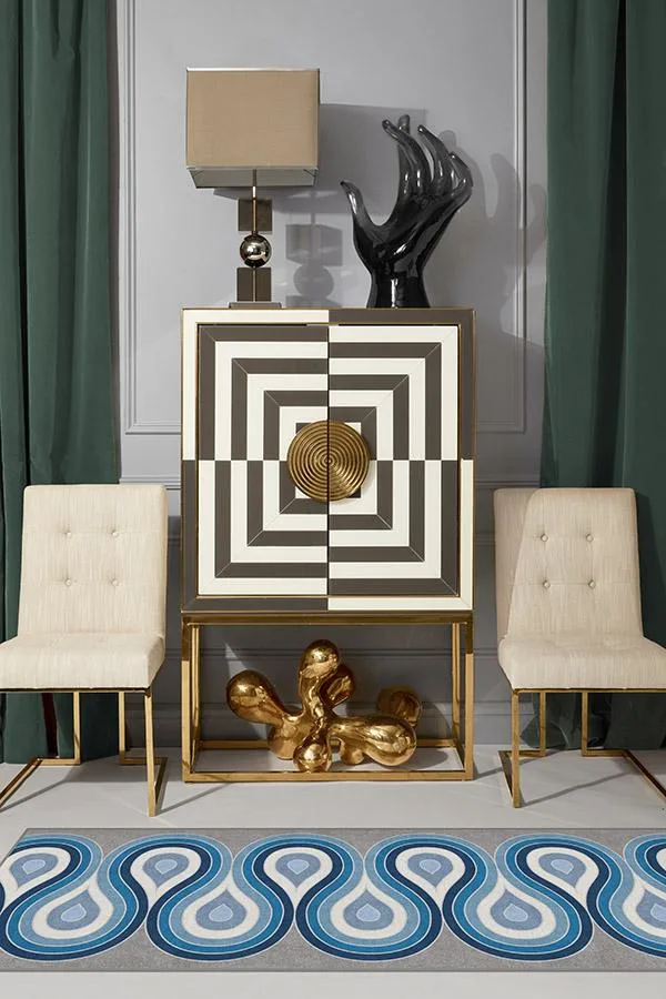 Jonathan Adler Milano Blue Steel Rug | Ruggable