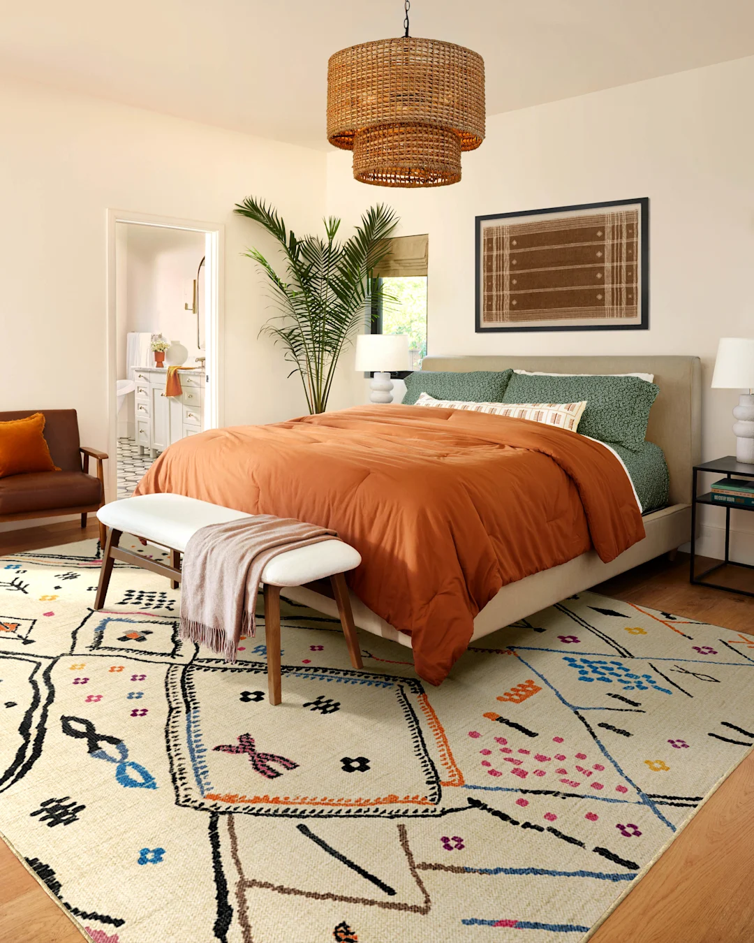 Pamir Ivory Multicolor Tufted Rug | Ruggable