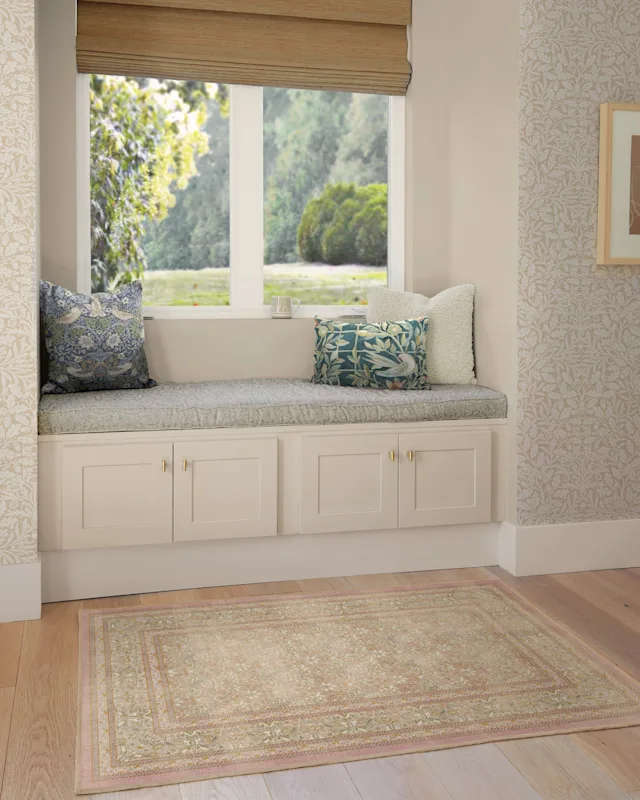 Morris & Co. Simply Severn Soft Pink Rug | Ruggable