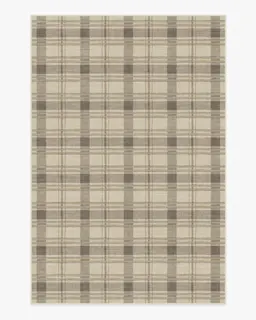 Piper Plaid Neutral Rug | Ruggable