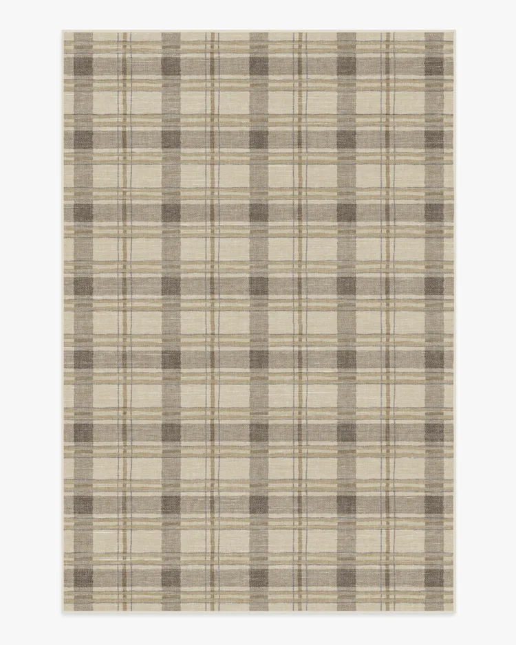 Piper Plaid Neutral Rug | Ruggable