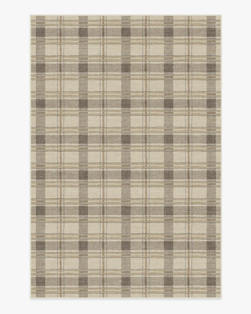 Piper Plaid Neutral Rug | Ruggable