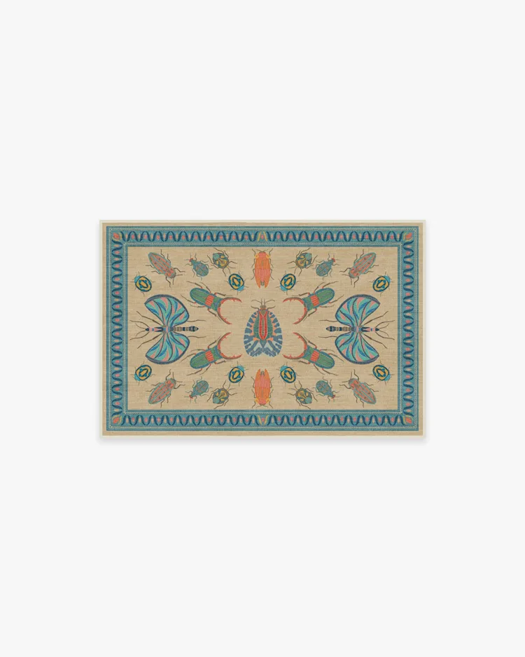 Iris Apfel Flutterby Multicolor Teppich | Ruggable