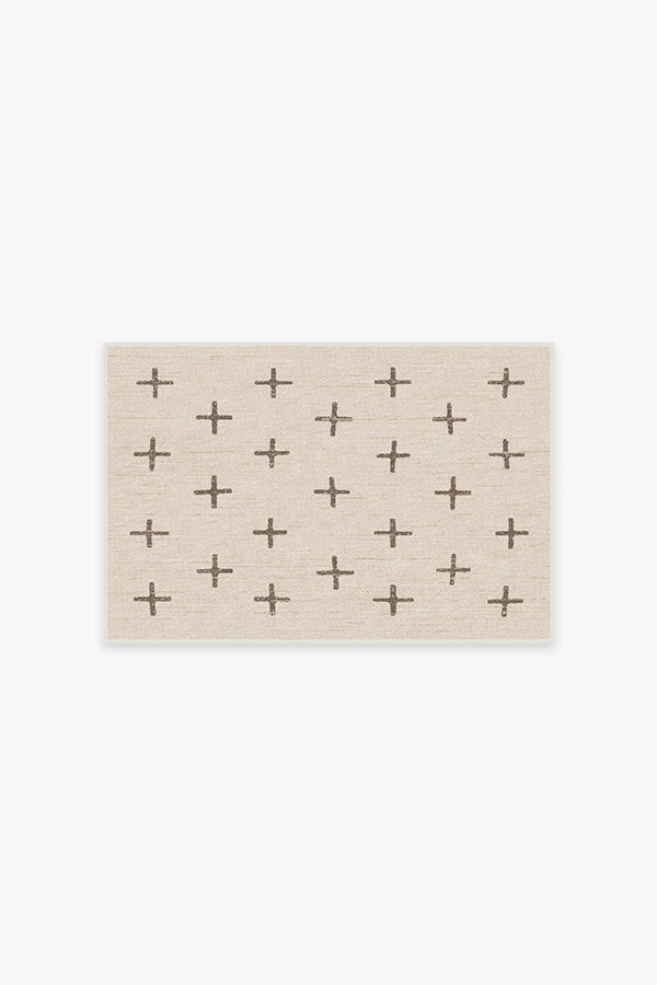 Crosby Ivory & Taupe Tufted Rug | Ruggable