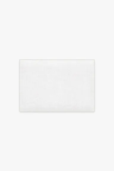 Solid White Bath Mat | Ruggable