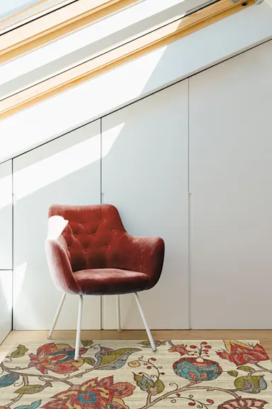 Frida Floral Natural Rug | Ruggable