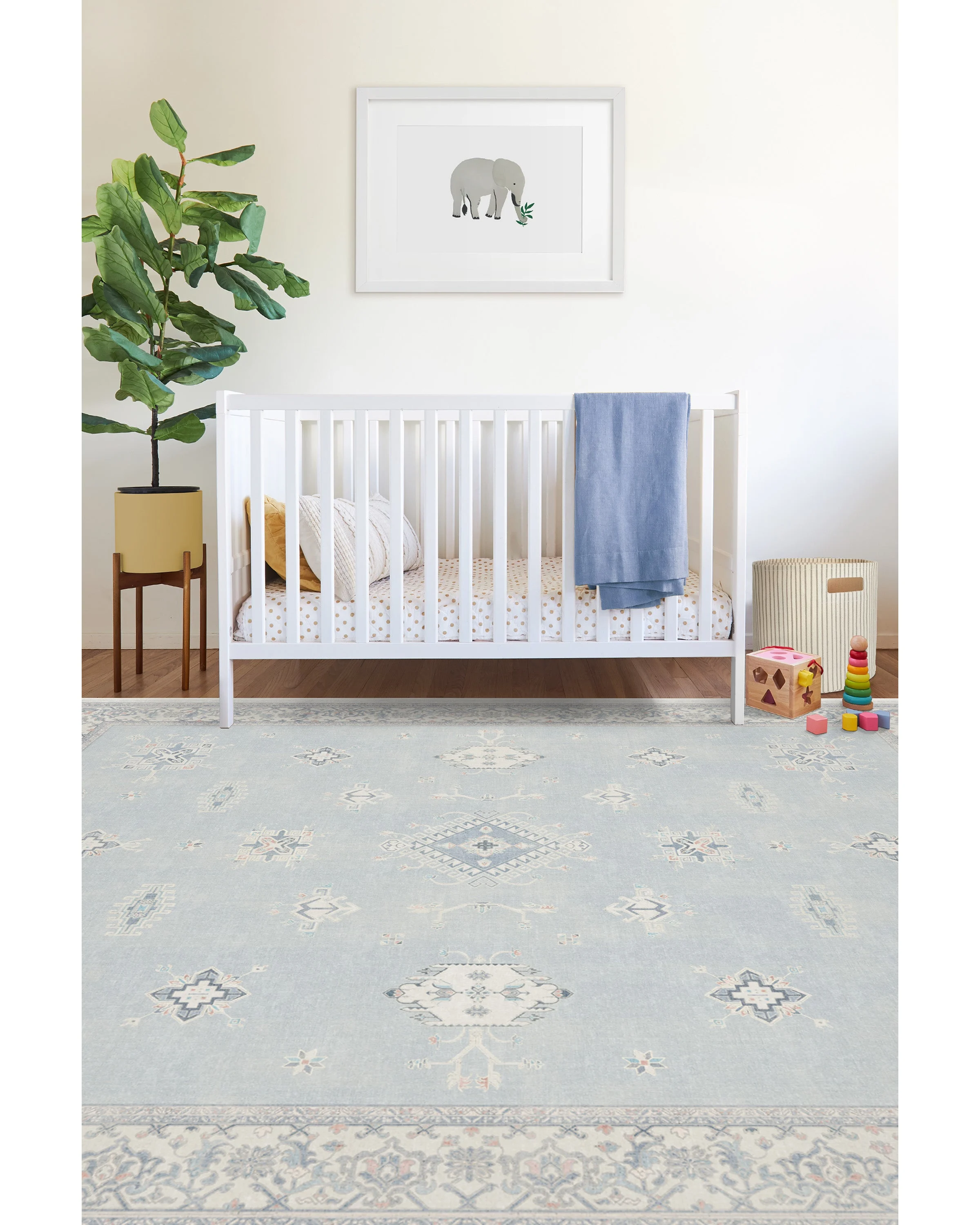 Verena Soft Blue Rug | Ruggable