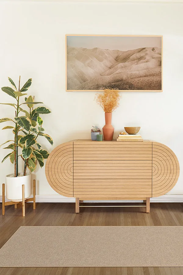 Flatwoven Warm Sand Re-Jute Rug | Ruggable