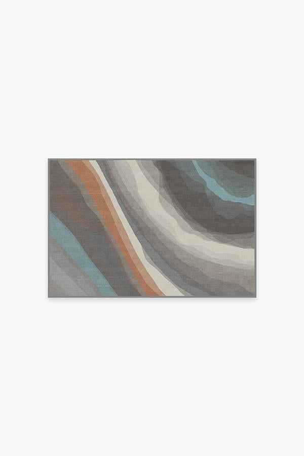 Watercolour Waves Sandstone Rug | Ruggable