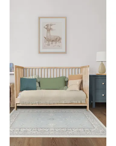 Verena Soft Blue Rug | Ruggable