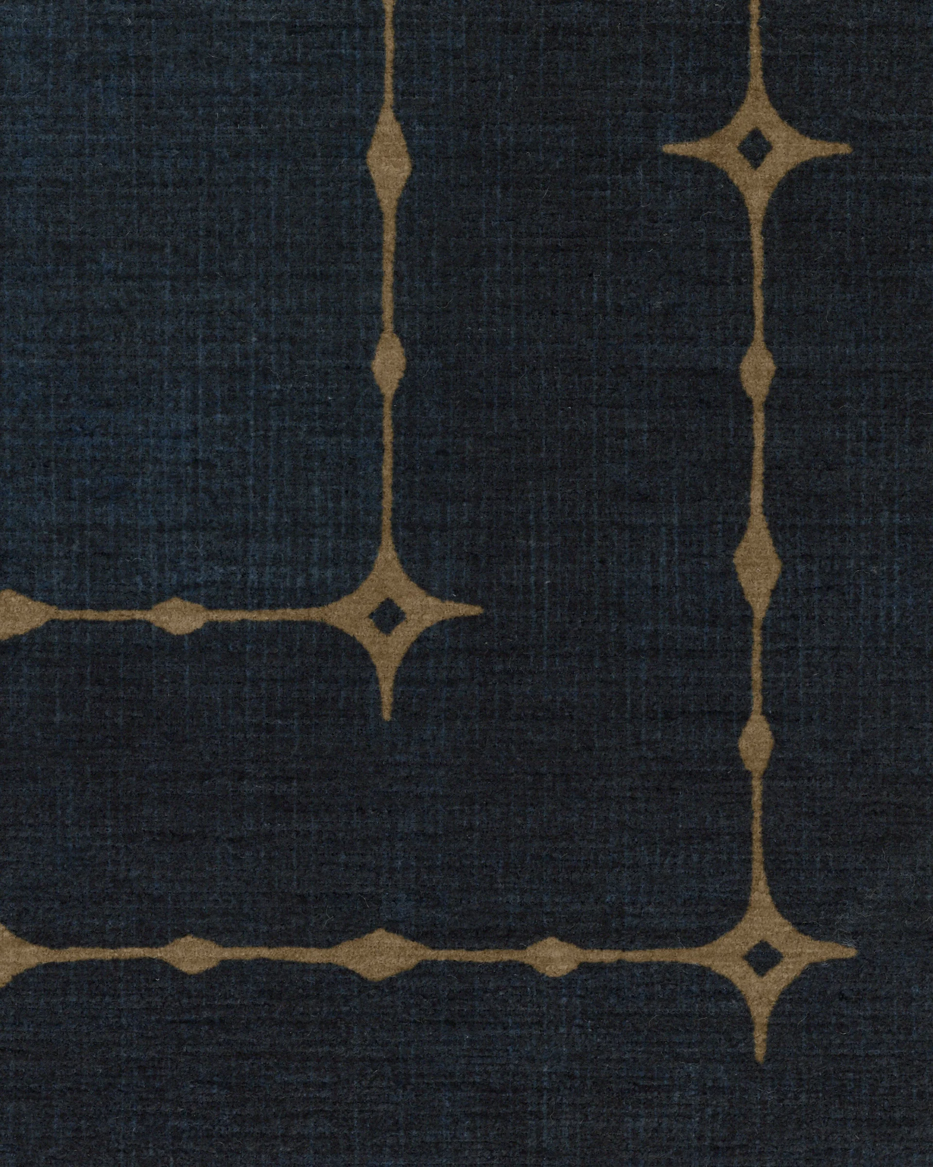 Sparkle Border Dark Navy Rug | Ruggable