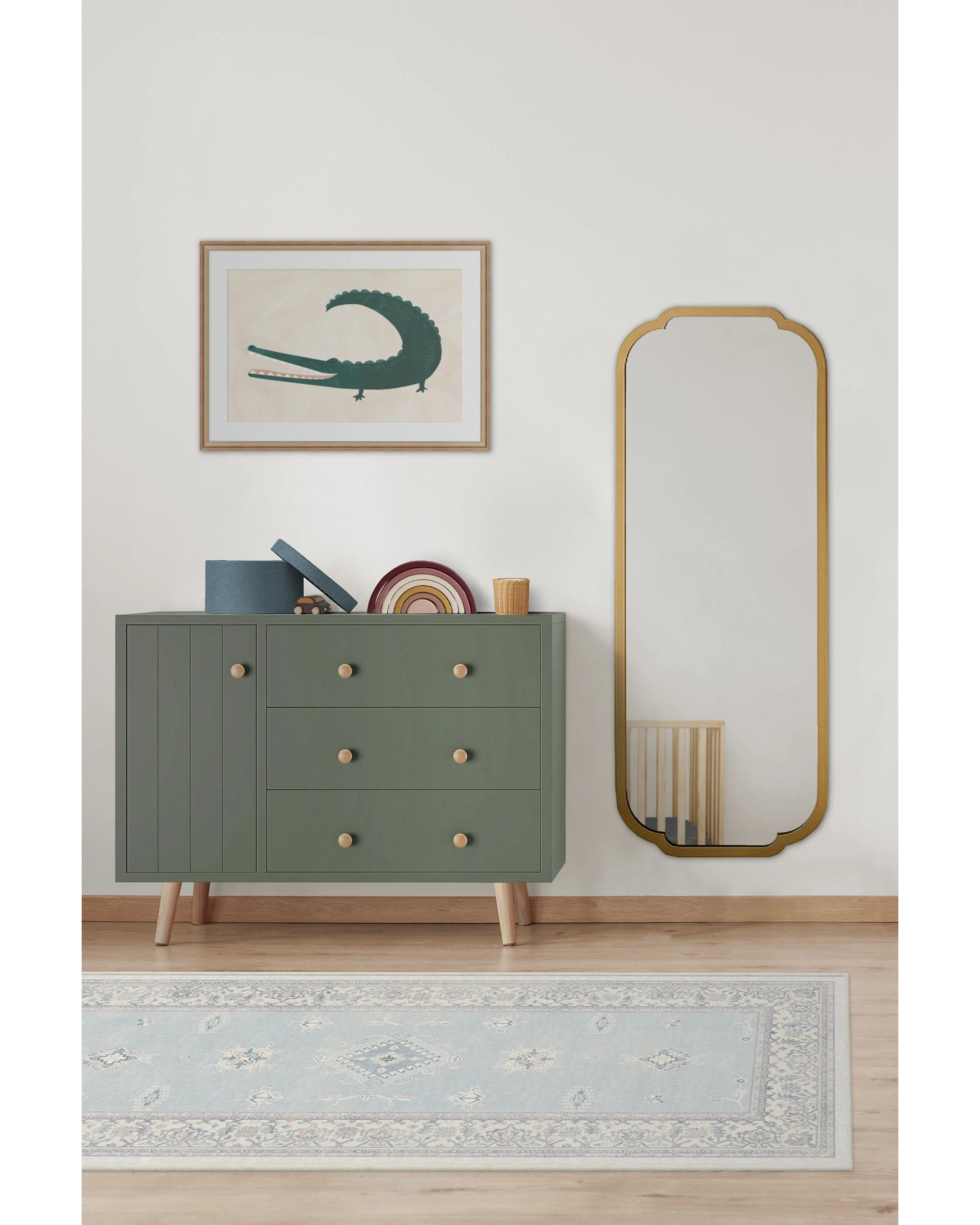 Verena Soft Blue Rug | Ruggable