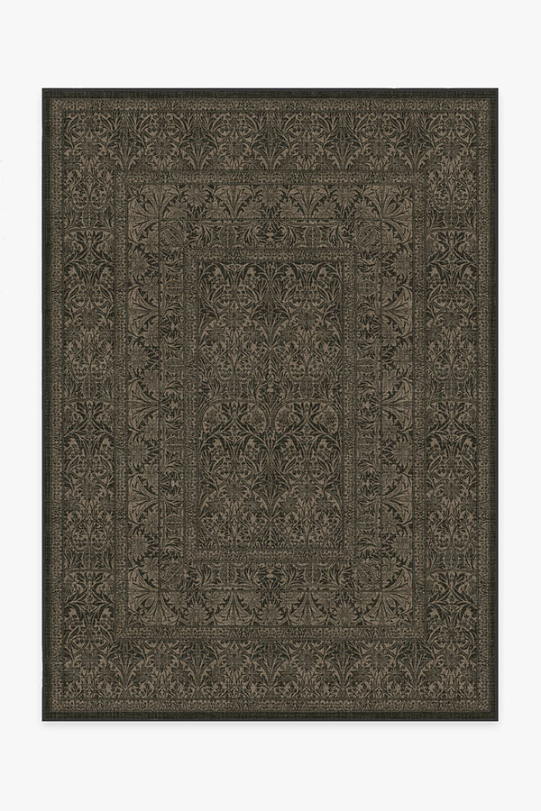 Morris & Co. Bluebell Soft Black Rug | Ruggable