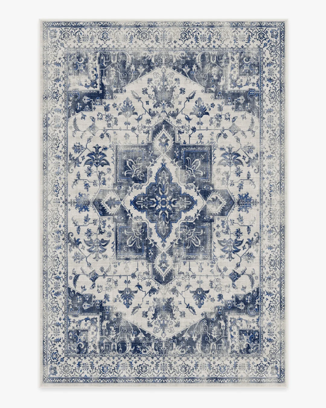 Kira Delft Blue Rug | Ruggable