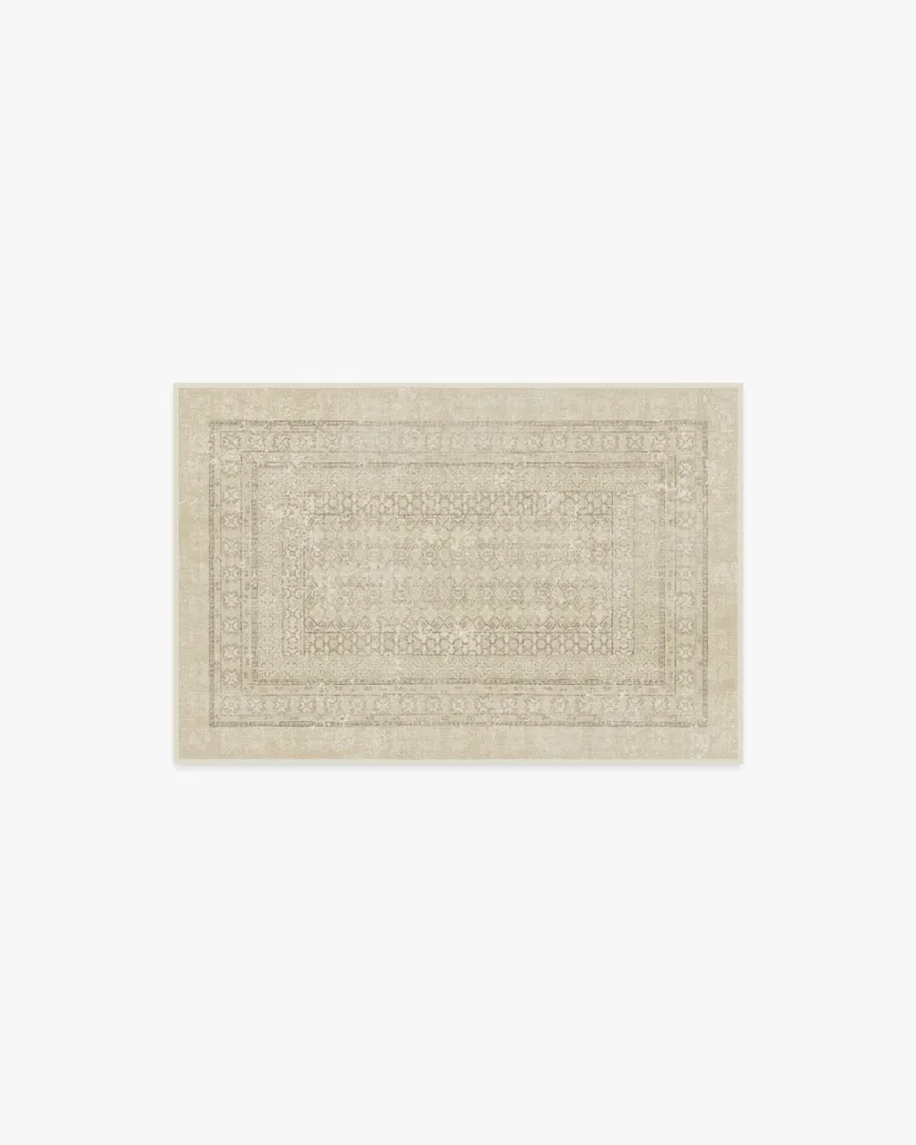 Cyrus Beige Ivory Rug | Ruggable