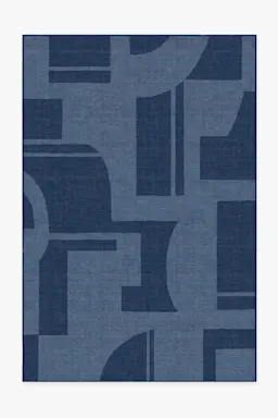 Outdoor Bodin Ink Blue Rug | Ruggable