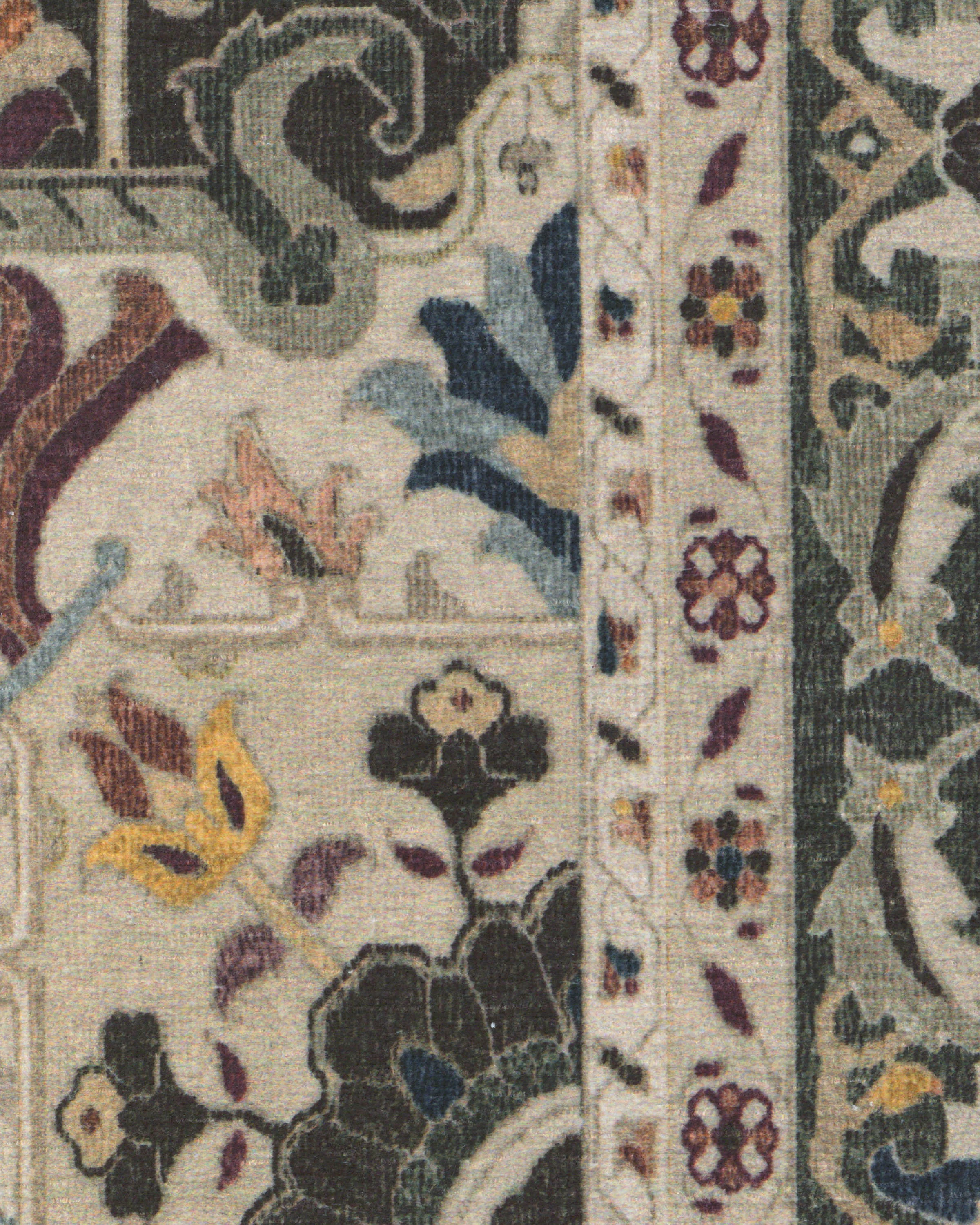 Hendesi Heriz Sage Rug | Ruggable