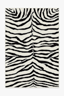 Zebra Black Rug