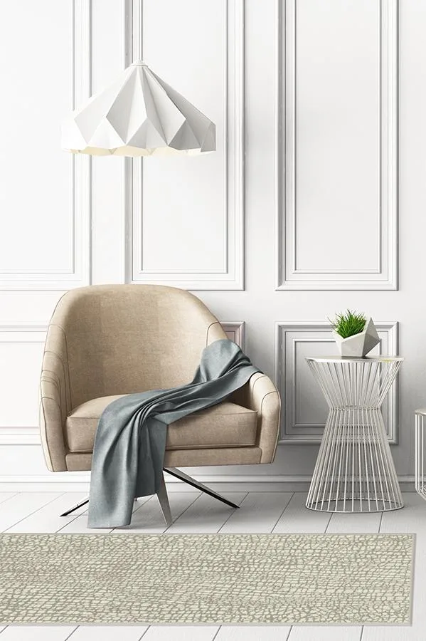 Crackle Light Grey Rug | Ruggable