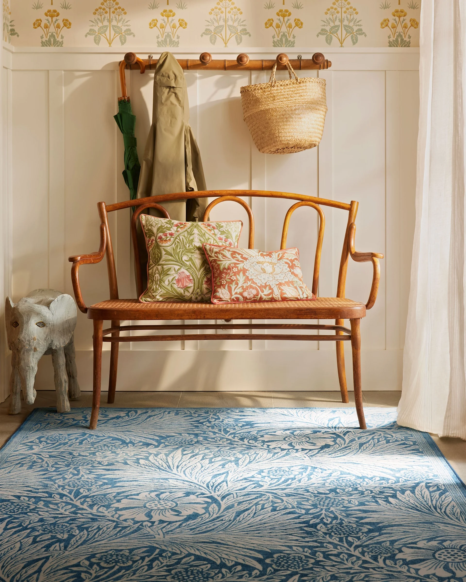 Morris & Co. Marigold Blue Rug | Ruggable