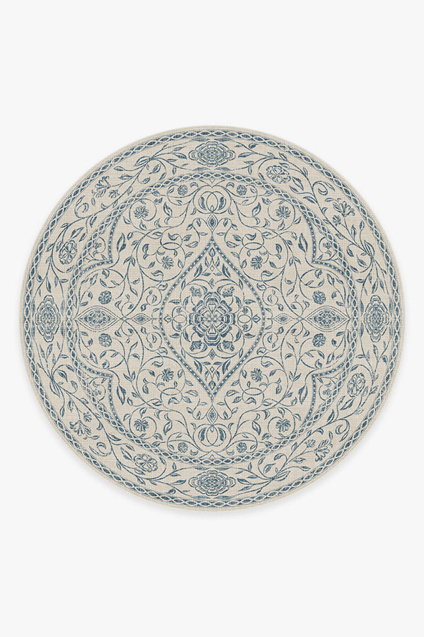 Vianna Blue & Ivory Rug | Ruggable