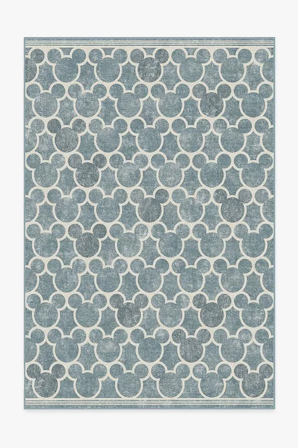 Mickey Trellis Slate Rug | Ruggable