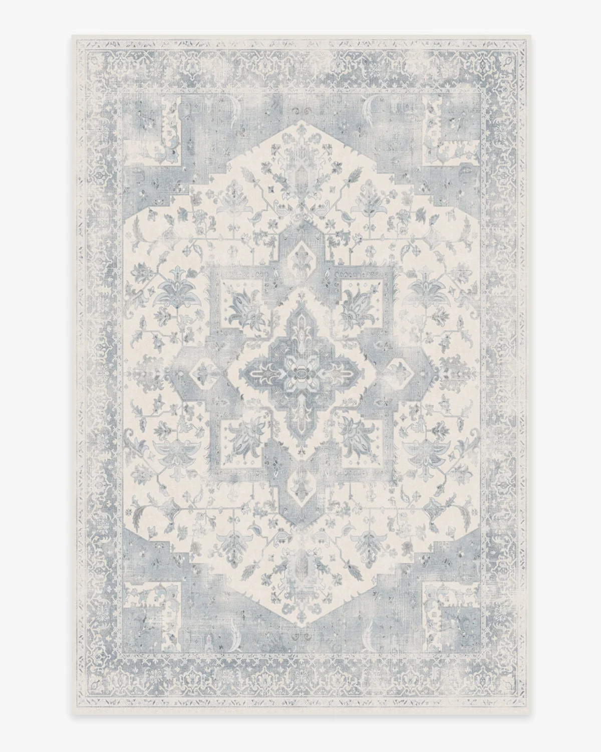 Kira Soft Blue Rug | Ruggable