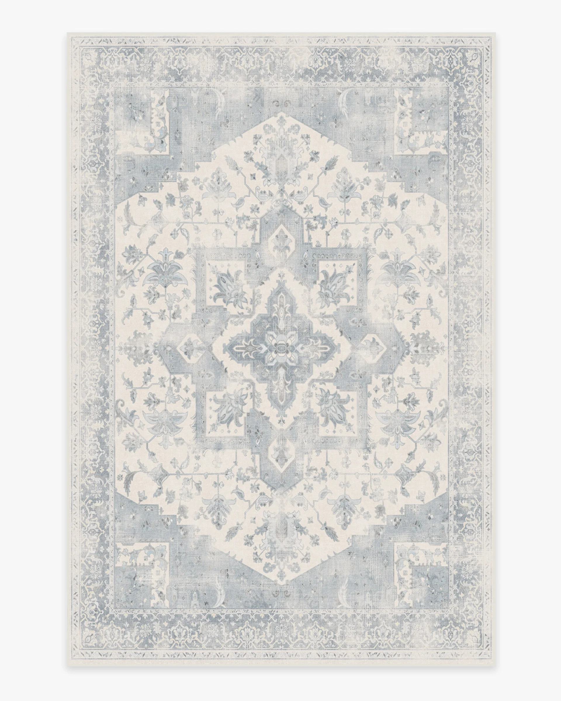 Kira Soft Blue Rug | Ruggable