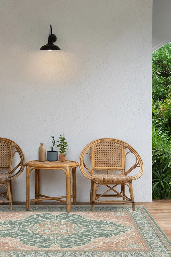 Outdoor Allura Copper Sage Rug | Ruggable