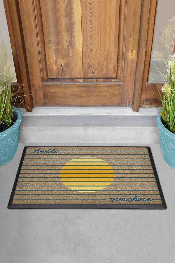 Hello Sunshine Natural Doormat | Ruggable