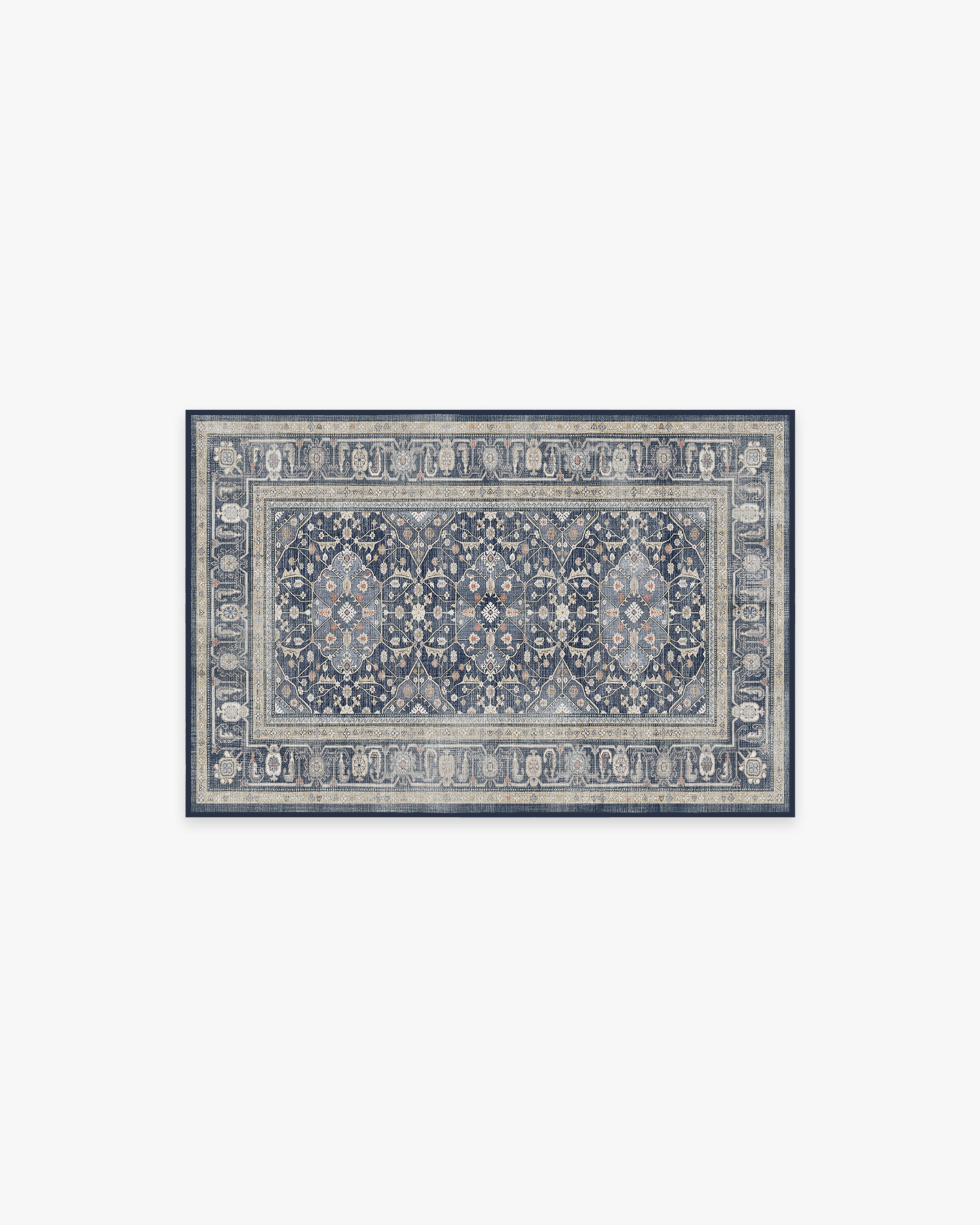 Alessia Dunkelblau Teppich | Ruggable