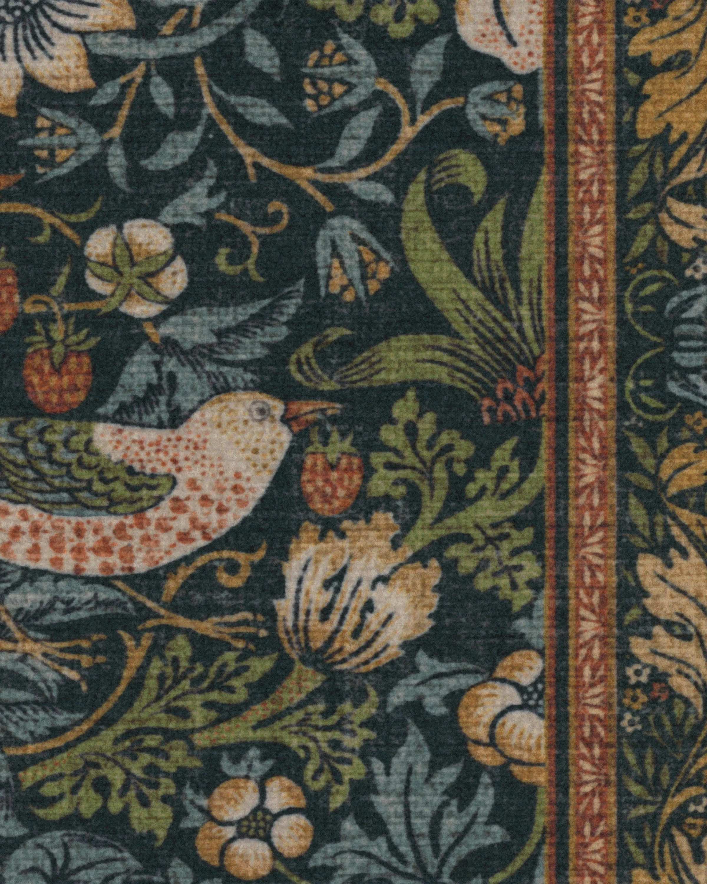 Morris & Co. Strawberry Thief Indigo Rug | Ruggable