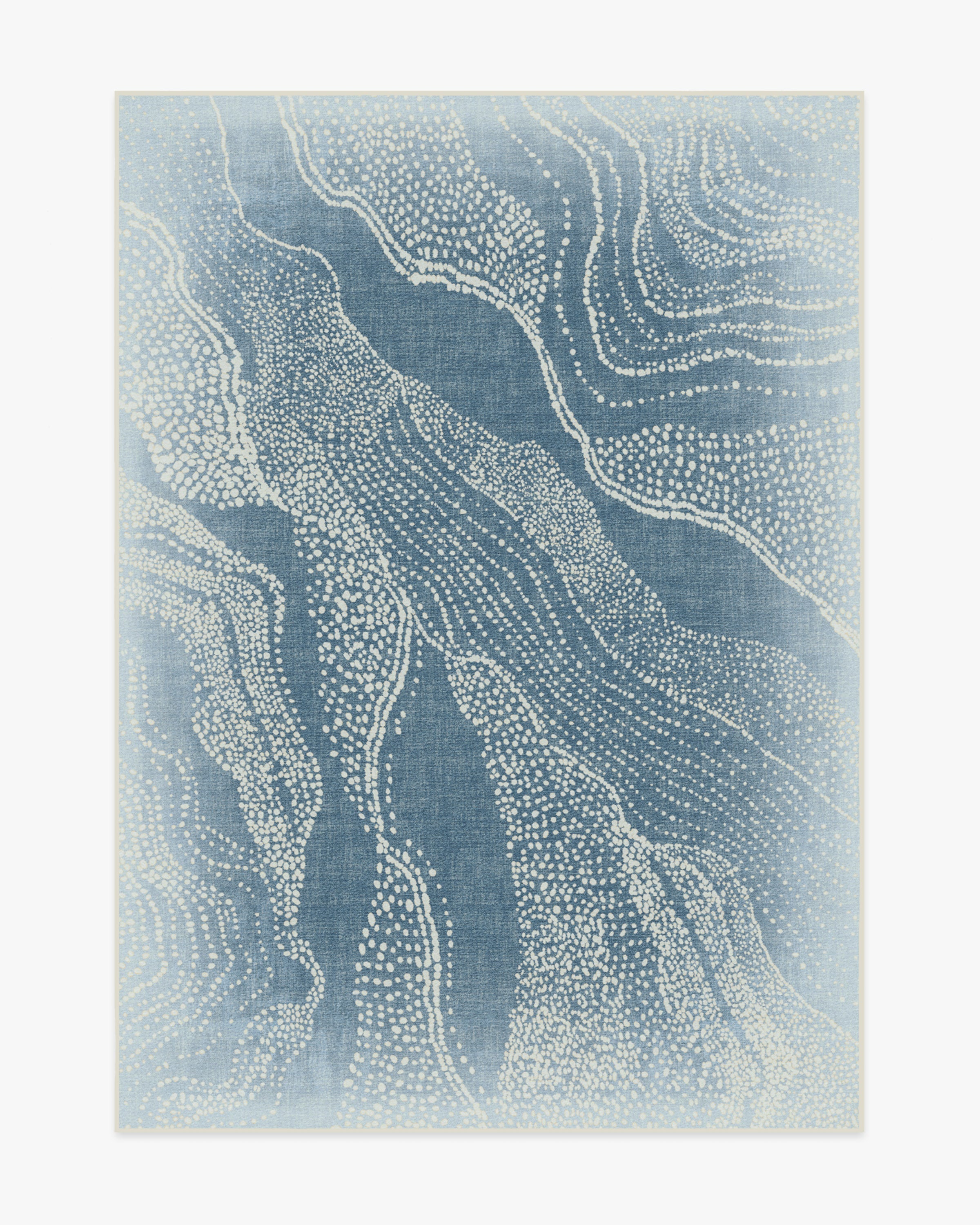 Malene Barnett Adorned Soft Blue Rug | Ruggable