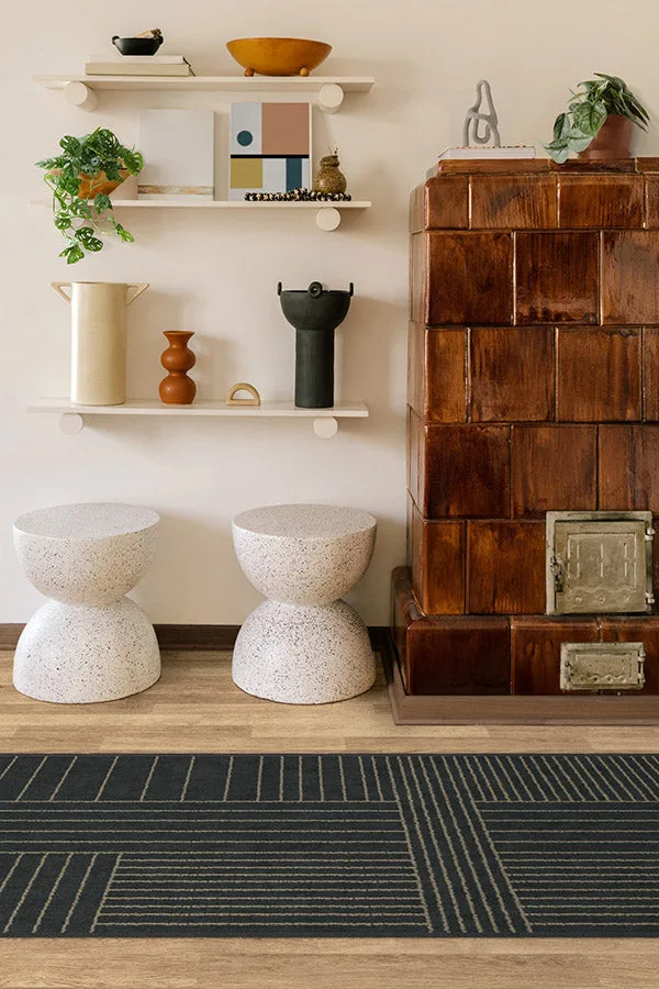 Bowie Charcoal Rug | Ruggable