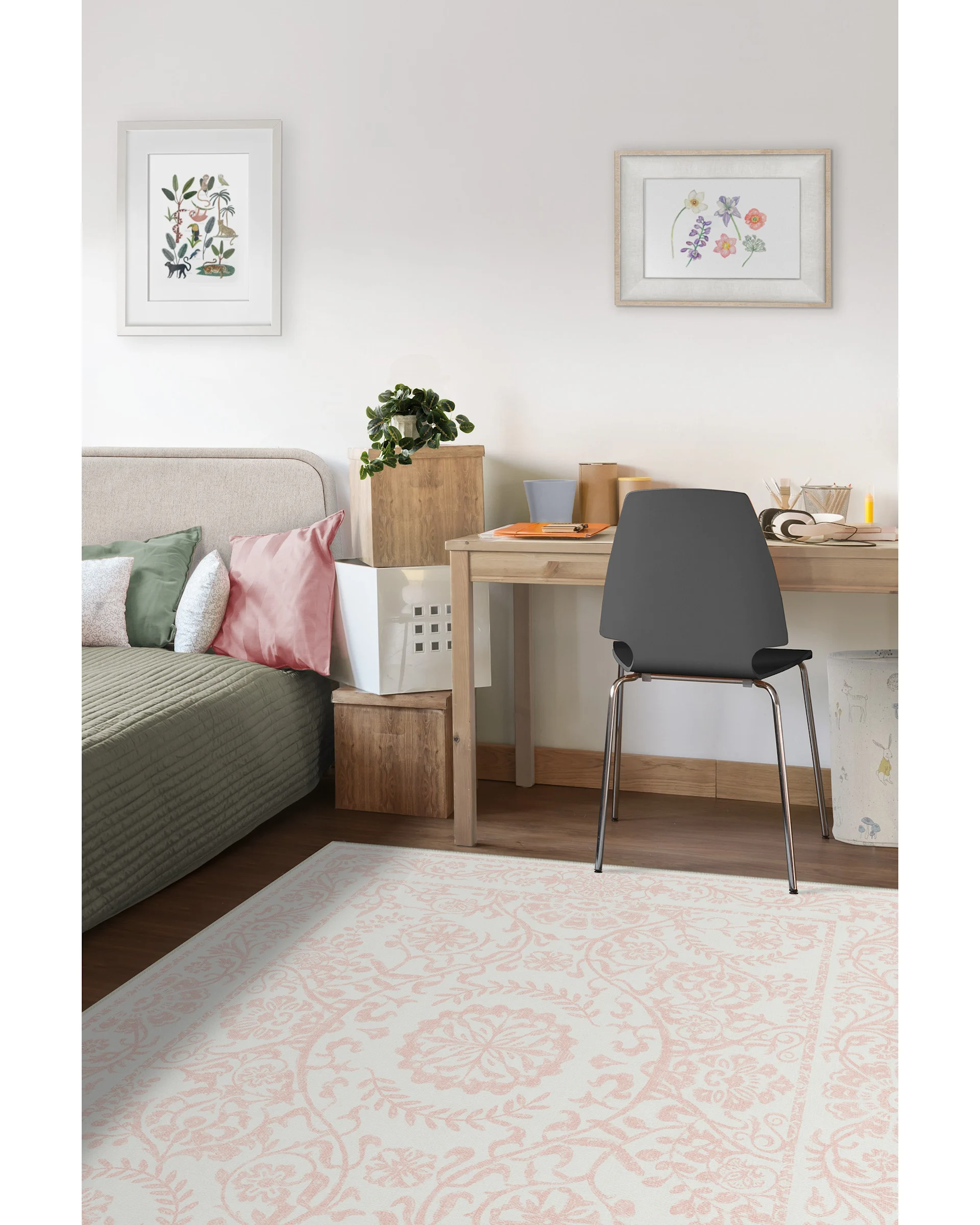 Delphina Powder Pink Rug | Ruggable