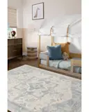 Kira Soft Blue Rug | Ruggable