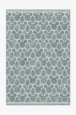 Mickey Trellis Slate Tufted Rug | Ruggable