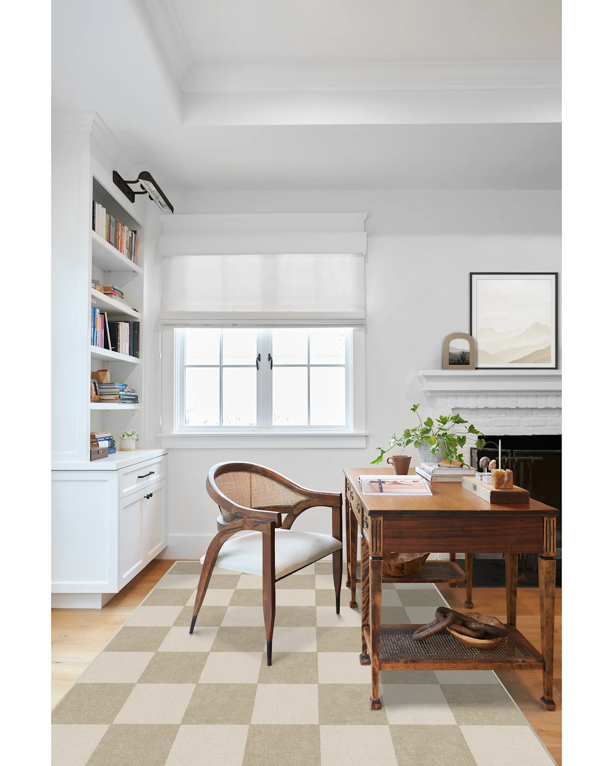 Jaque Checkered Stone Rug | Ruggable