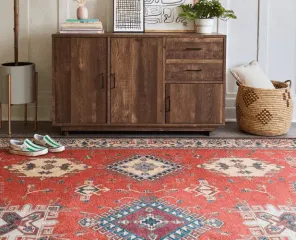 Persian Style Rugs & Runners | Red & Green | Ruggable EU